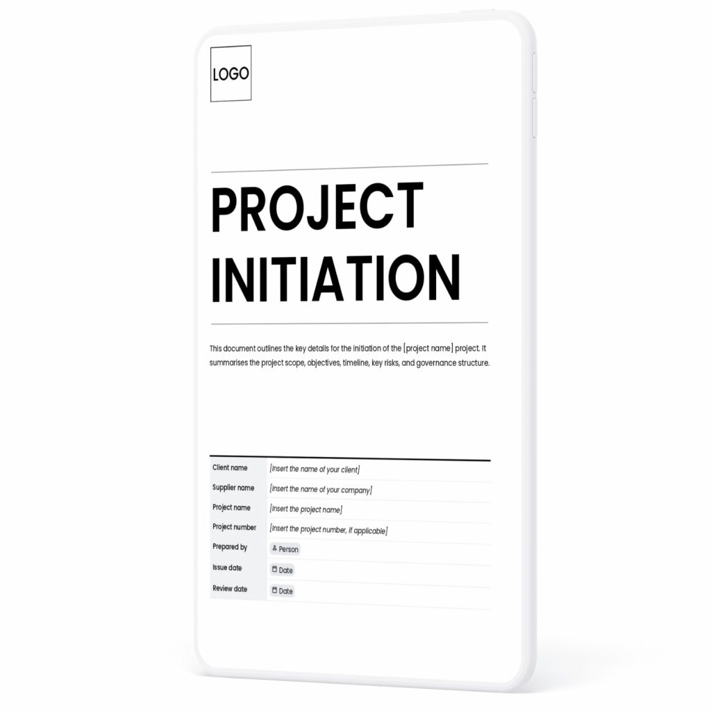 Project Initiation Document - Google Docs - A4 / US Letter - Syntax Project Solutions